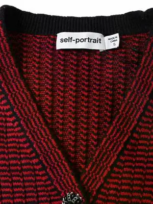 SELF-PORTRAIT Cropped V-neck Sweater