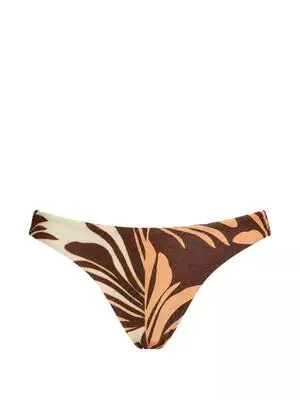 JETS AUSTRALIA Dahlia Leaf-print Bikini Bottoms