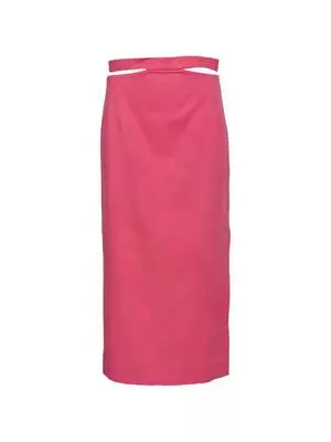Sandro Cutout Slit Skirt - Pink