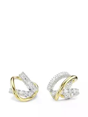 SWAROVSKI Hyperbola Crystal-embellished Twist Ear Cuffs