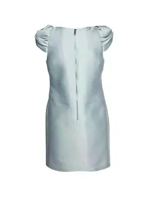 Burberry Draped-sleeve Mini Dress
