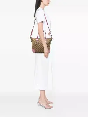 Gucci 2000-2015 Gg Canvas Heart Bit Satchel