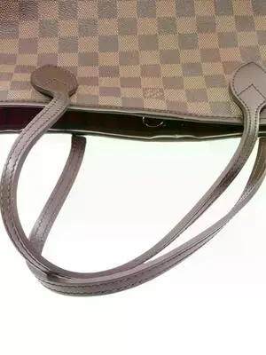 LOUIS VUITTON 2001 Damier Ebene Neverfull Pm Tote Bag