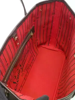 LOUIS VUITTON 2001 Damier Ebene Neverfull Pm Tote Bag