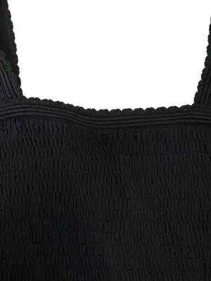 Sandro Square-neck Smocked Dress