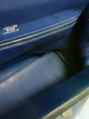 Hermès 24/24 Leather Tote Bag - Blue