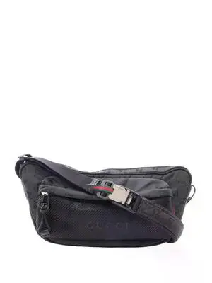 Gucci 2016-2026 Gg Nylon Web Belt Bag - Black