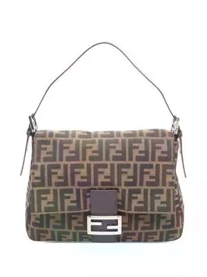 Fendi 2000-2015 Zucca Canvas Mamma Forever Shoulder Bag