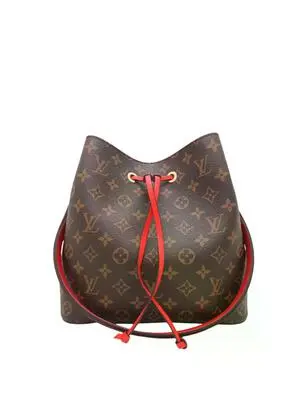 LOUIS VUITTON 2017 Monogram Neonoe Mm Bucket Bag - Brown