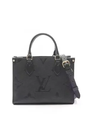 LOUIS VUITTON 2021-2026 Monogram Empreinte Onthego Pm Satchel - Black