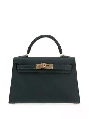 Hermès 2024 20 Kelly Two-way Handbag - Green