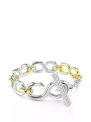 SWAROVSKI Dextera Crystal-embellished Chain-link Bracelet - Silver