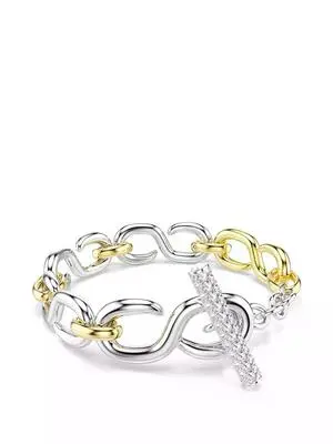 SWAROVSKI Dextera Crystal-embellished Chain-link Bracelet - Silver