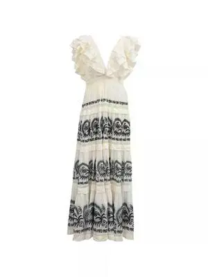 Ulla Johnson Marjorie Ruffled Dress - Neutrals