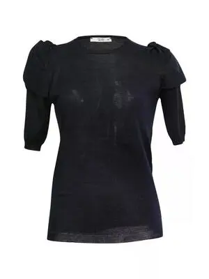 Prada Puff-sleeve Top - Black