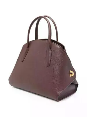 COCCINELLE Tylde Pebbled Leather Tote Bag - Brown
