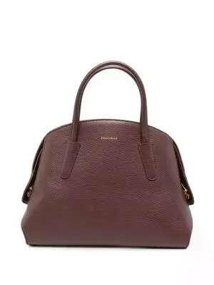 COCCINELLE Tylde Pebbled Leather Tote Bag - Brown