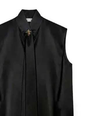 DANAME Pussy-bow Blouse - Black