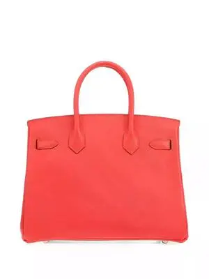 Hermès 2015 30 Birkin Leather Handbag - Red