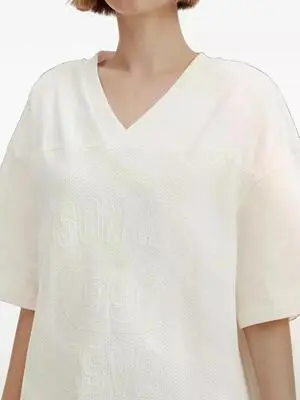 Izzue Logo-embossed Mesh-panel T-shirt