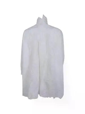 DANIELA GREGIS Crinkled-finish High-neck Shirt
