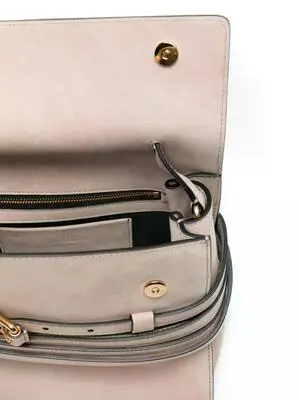 Moschino Belt-detail Leather Shoulder Bag