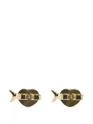 Kate Spade New York Crystal-embellished Fish-motif Earrings - Gold