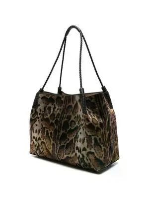 Etro Libra Leopard-print Velvet Tote Bag
