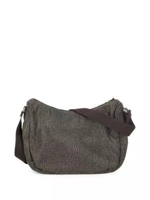 Borbonese B-club Luna Op-printed Shoulder Bag - Brown