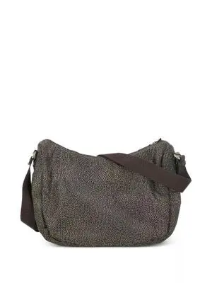 Borbonese B-club Luna Op-printed Shoulder Bag - Brown