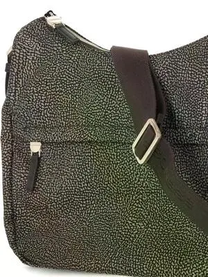 Borbonese B-club Luna Op-printed Shoulder Bag - Brown