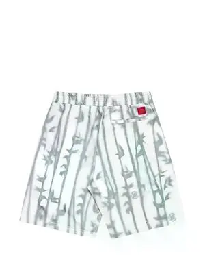 CLOT Bamboo-print Track Shorts