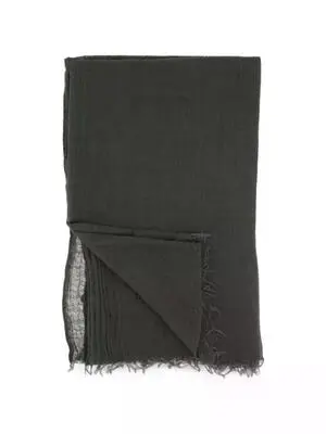 Destin Frayed-edge Scarf - Grey