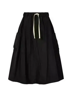 STUDIO TOMBOY Drawstring Cargo Skirt - Black