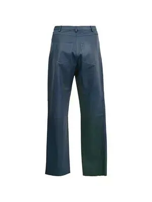Celine 2010s High-waisted Leather Trousers