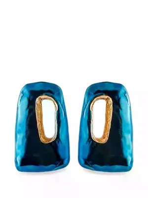 Marni Astral Enamel Earrings - Gold