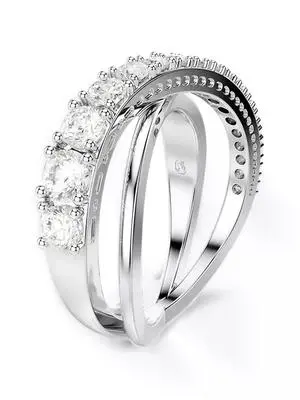 SWAROVSKI Hyperbola Crystal-embellished Crossover Rings