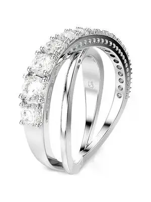 SWAROVSKI Crystal-embellished Crossover Ring