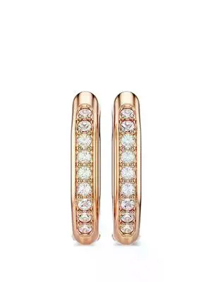 SWAROVSKI Dextera Crystal-embellished Hoop Earrings - Pink