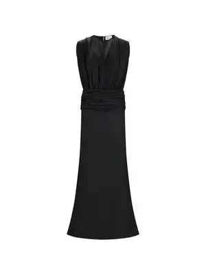 Giuseppe Di Morabito Crystal-embellished Ruched Maxi Dress - Black