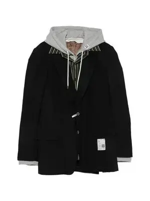 Mihara Yasuhiro Layered Design Hoodie Detail Jacket