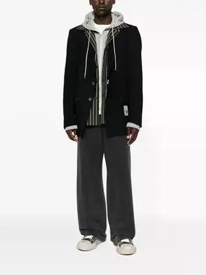 Mihara Yasuhiro Layered Design Hoodie Detail Jacket