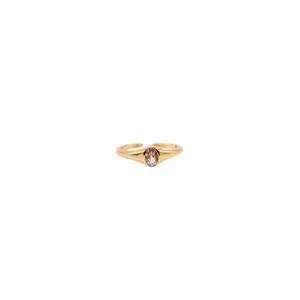URBANE JEWELRY STUDIO Crystal Signet Ring