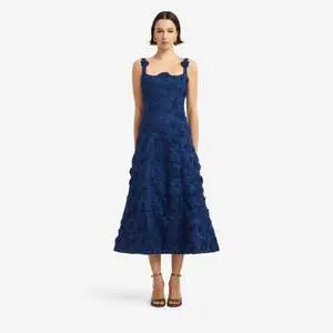 LEO LIN Odette Lace Midi Dress
