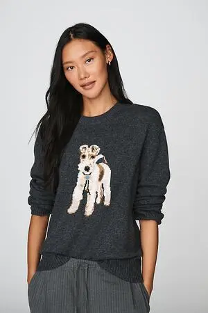ROWING BLAZERS Mouline Terrier Crew-neck Sweater