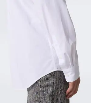 Dries Van Noten Caped Cotton Poplin Shirt