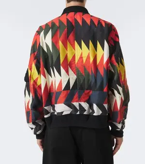 Sacai X A.p.c. Padded Printed Cotton Blouson Jacket