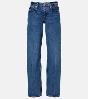 AGOLDE Low Rise Loose Straight Jeans - Blue