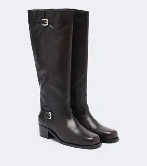 Staud Brooklyn Leather Knee-high Boots