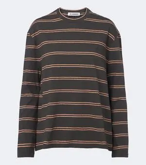 JIL SANDER Striped Cotton T-shirt